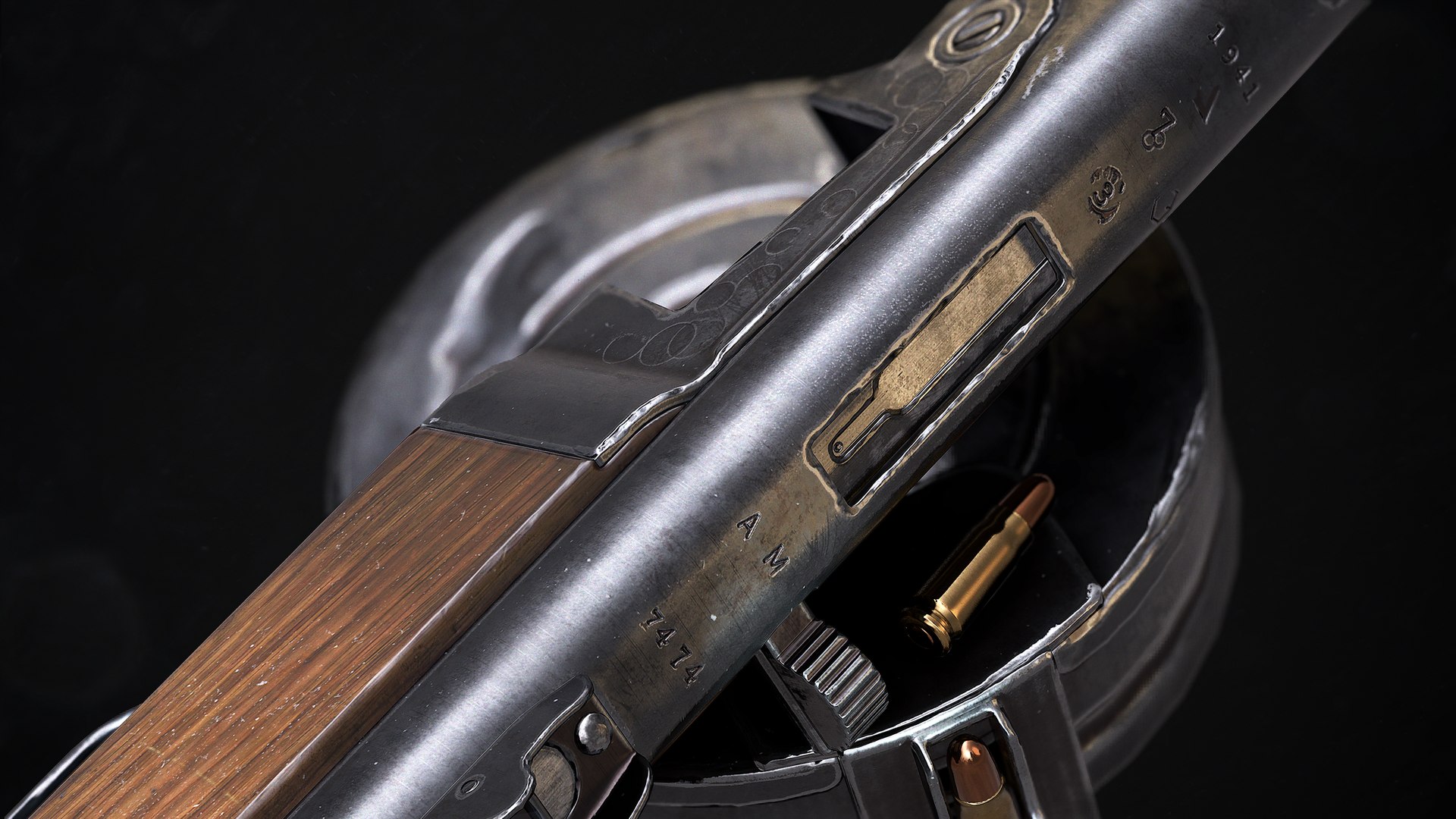 Ppsh-41 Modeled Pbr Model - TurboSquid 1472610