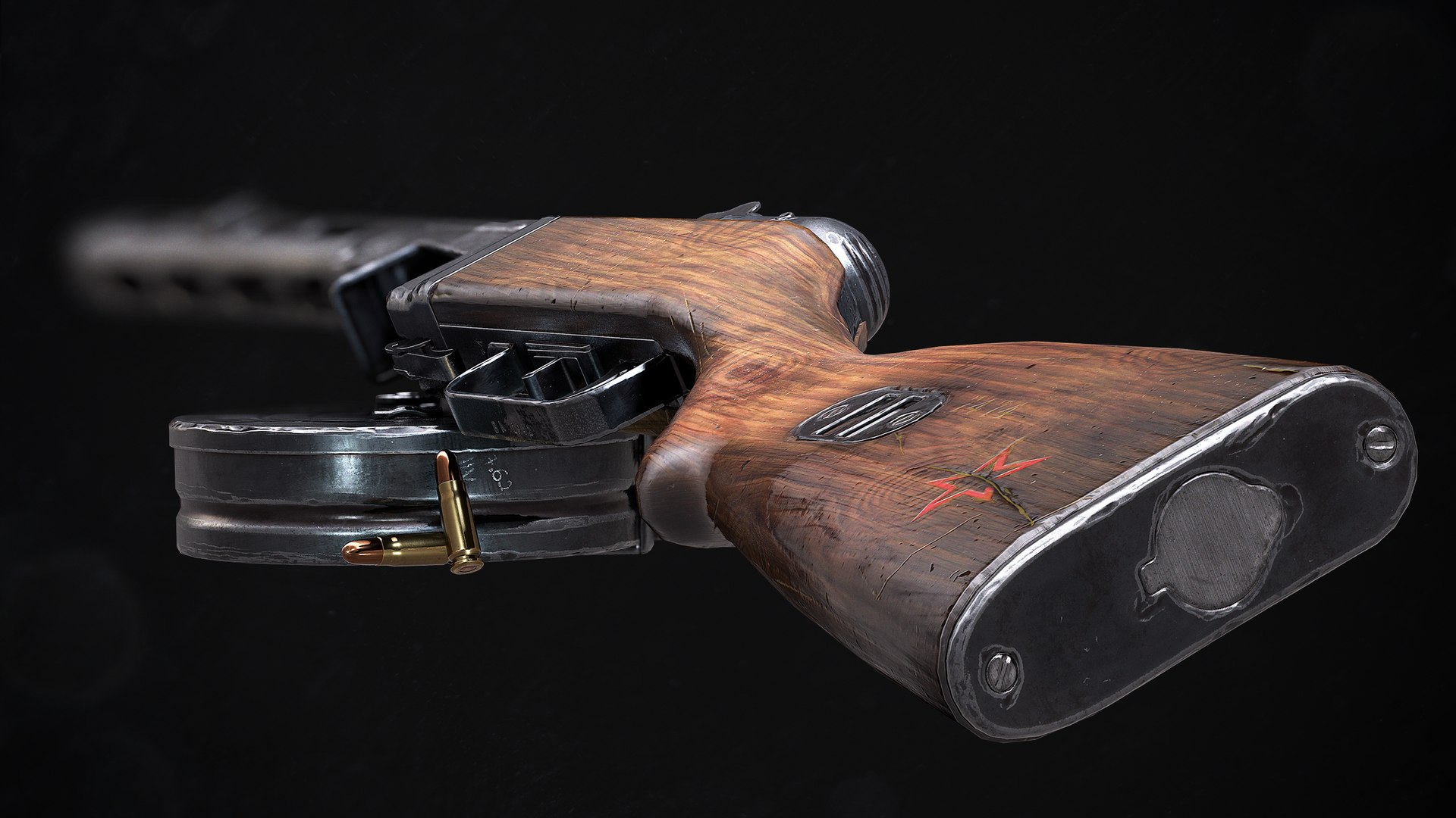 Ppsh-41 Modeled Pbr Model - TurboSquid 1472610