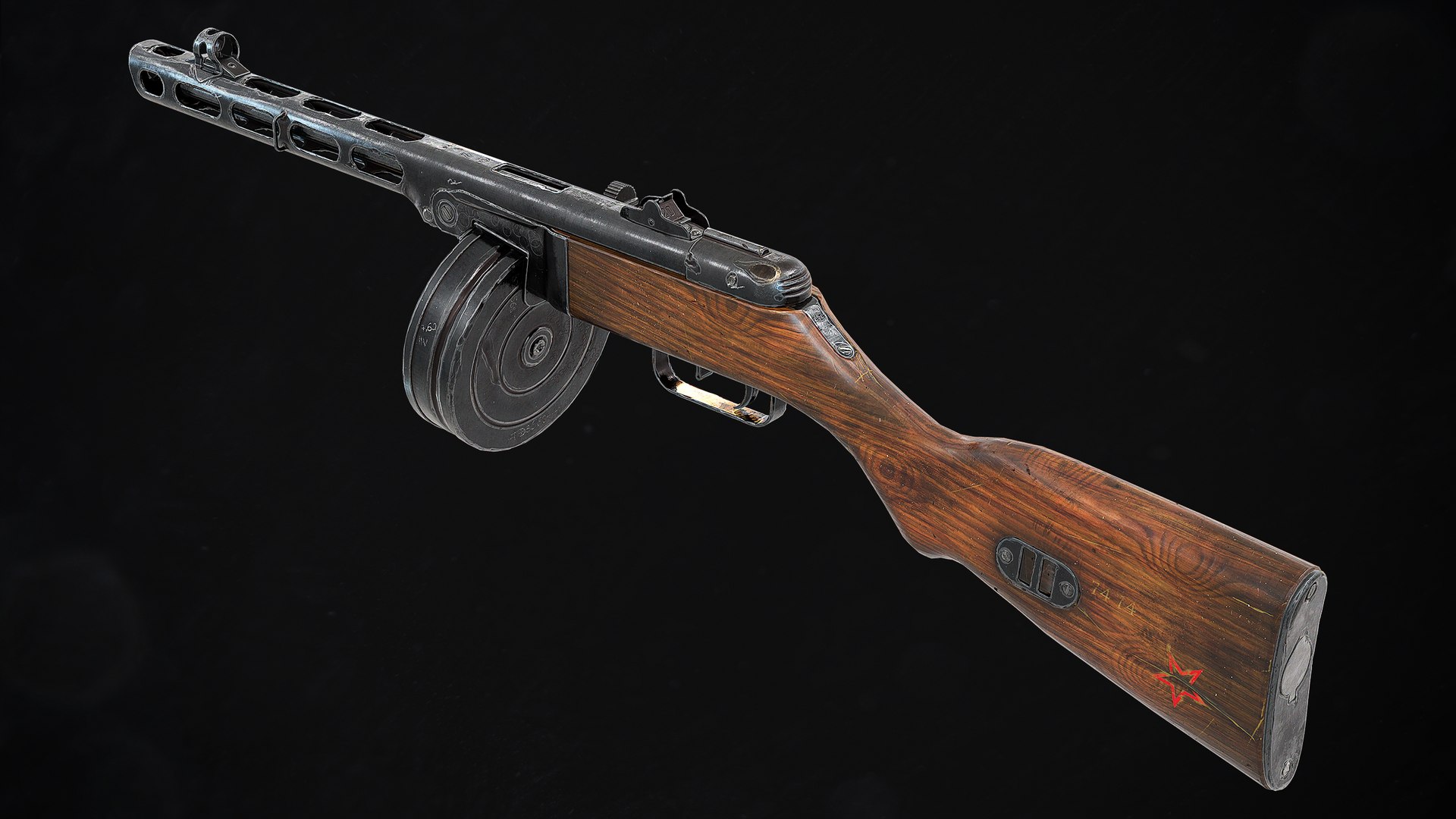 Ppsh-41 Modeled Pbr Model - TurboSquid 1472610