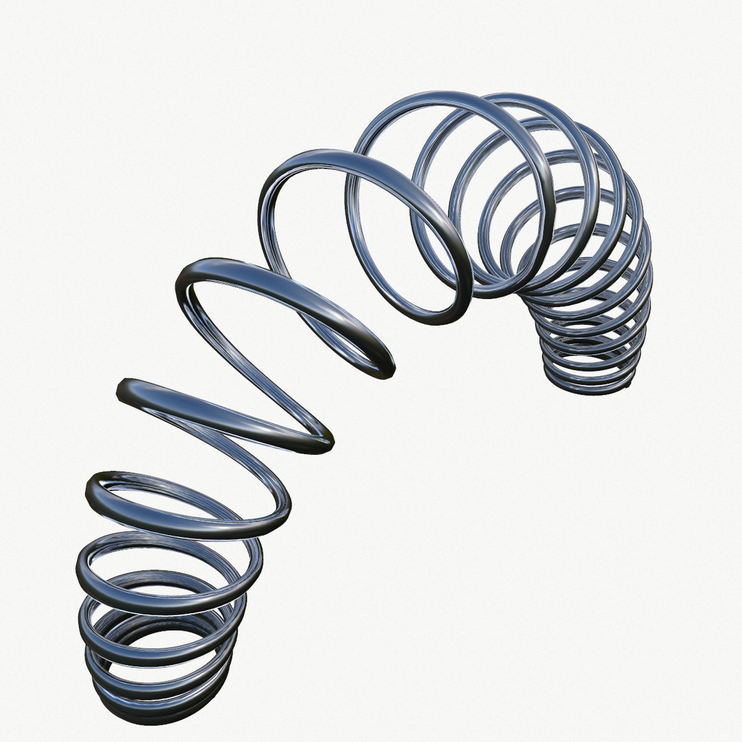 Metal Spiral Spring 3D Model - TurboSquid 1410634