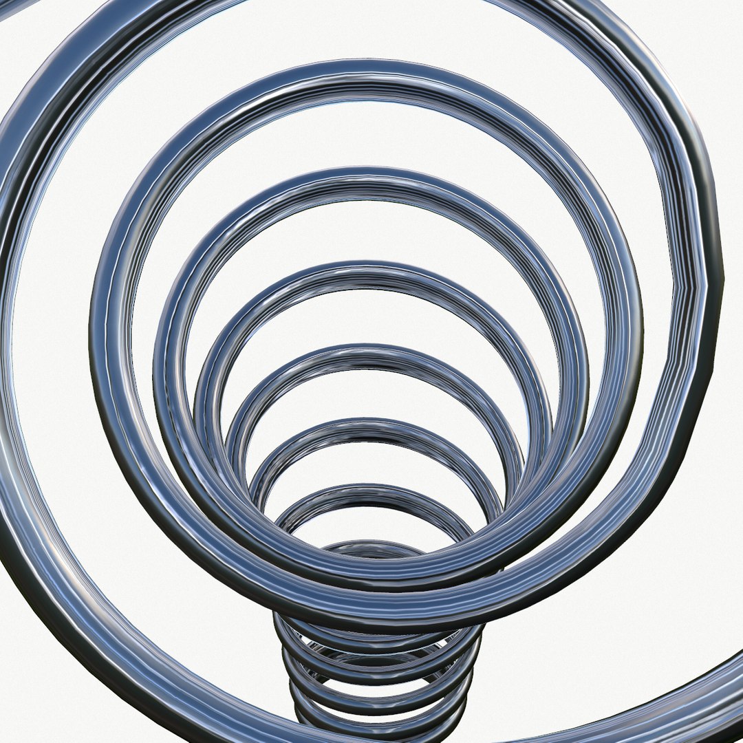 Metal Spiral Spring 3D Model - TurboSquid 1410634