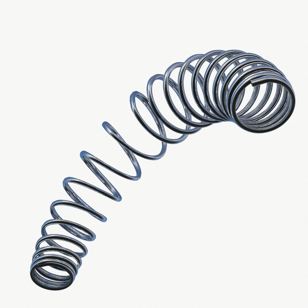 Metal Spiral Spring 3D Model - TurboSquid 1410634
