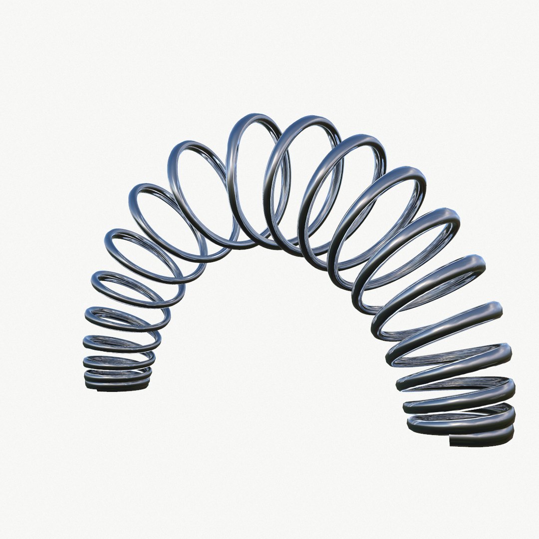 Metal Spiral Spring 3D Model - TurboSquid 1410634