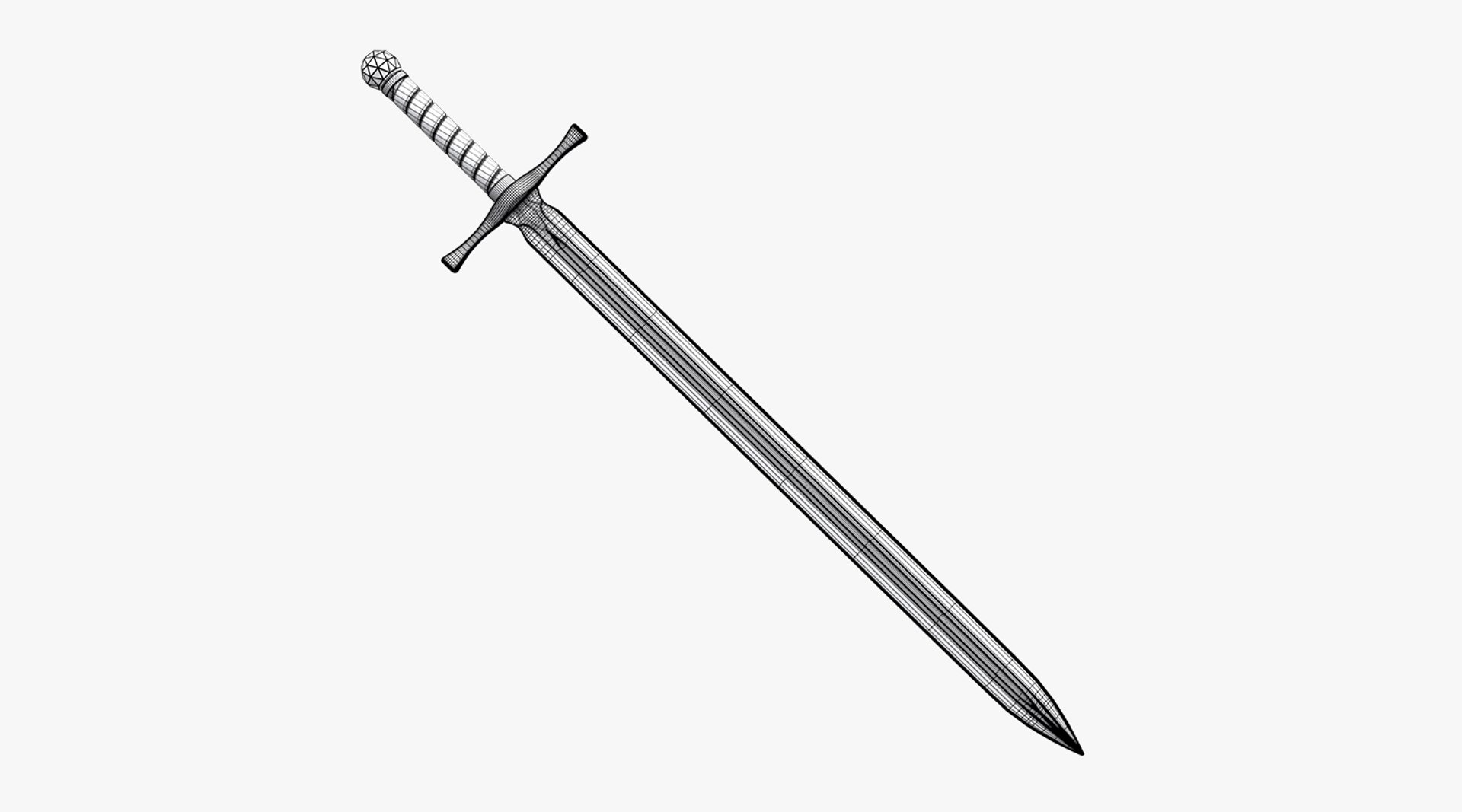 3D Old Medieval Longsword - TurboSquid 1395997