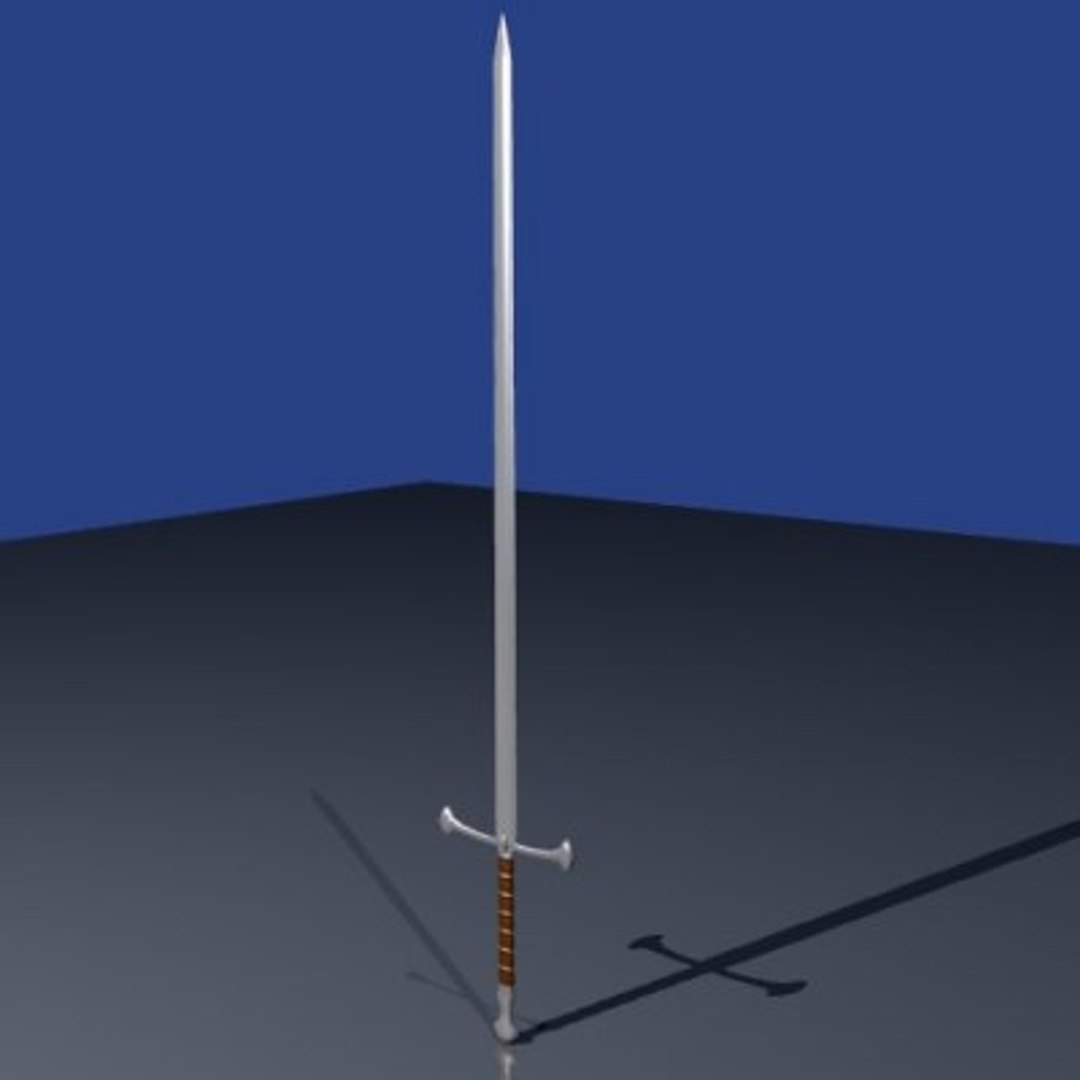 3d Model Long Sword