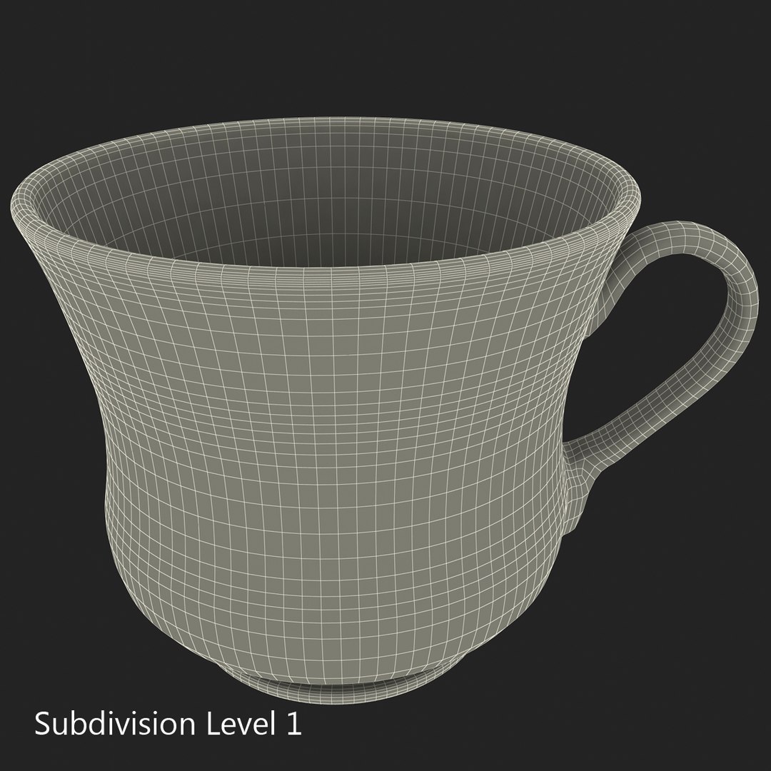 3d tea cup model