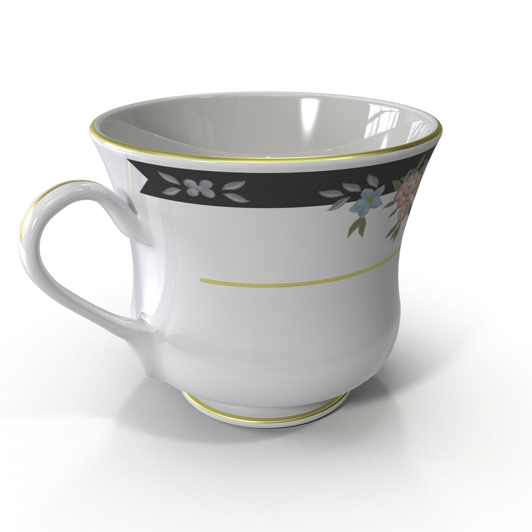 3d Tea Cup Model