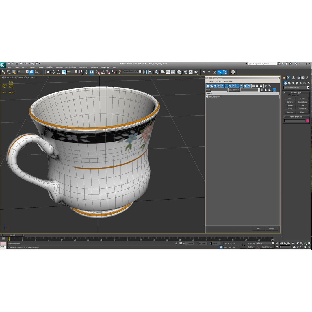 3d tea cup model