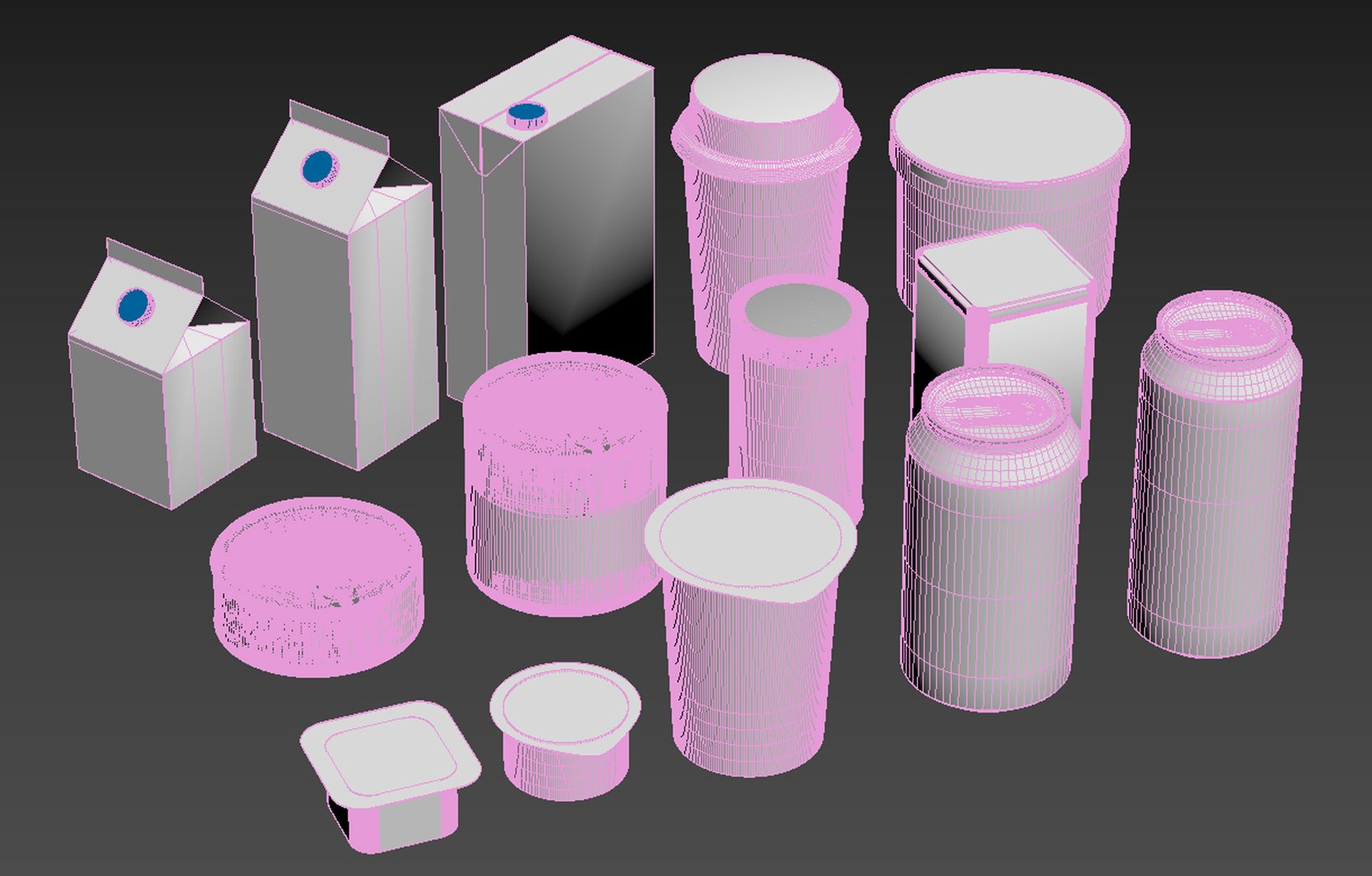 3D Set Of 3d Food Model - TurboSquid 2007384