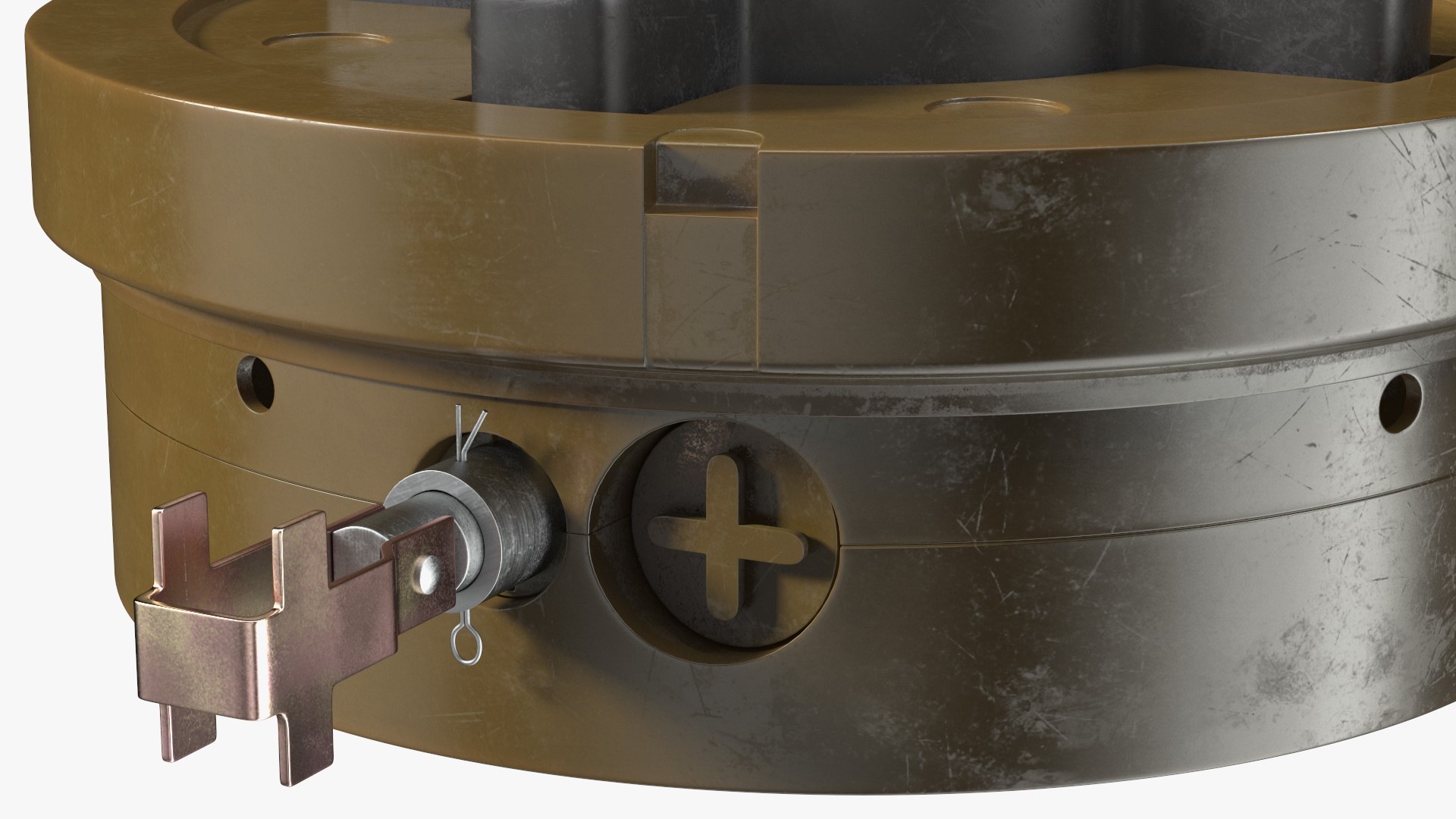 3D Military Blast Mine Green Brown Model - TurboSquid 2130653