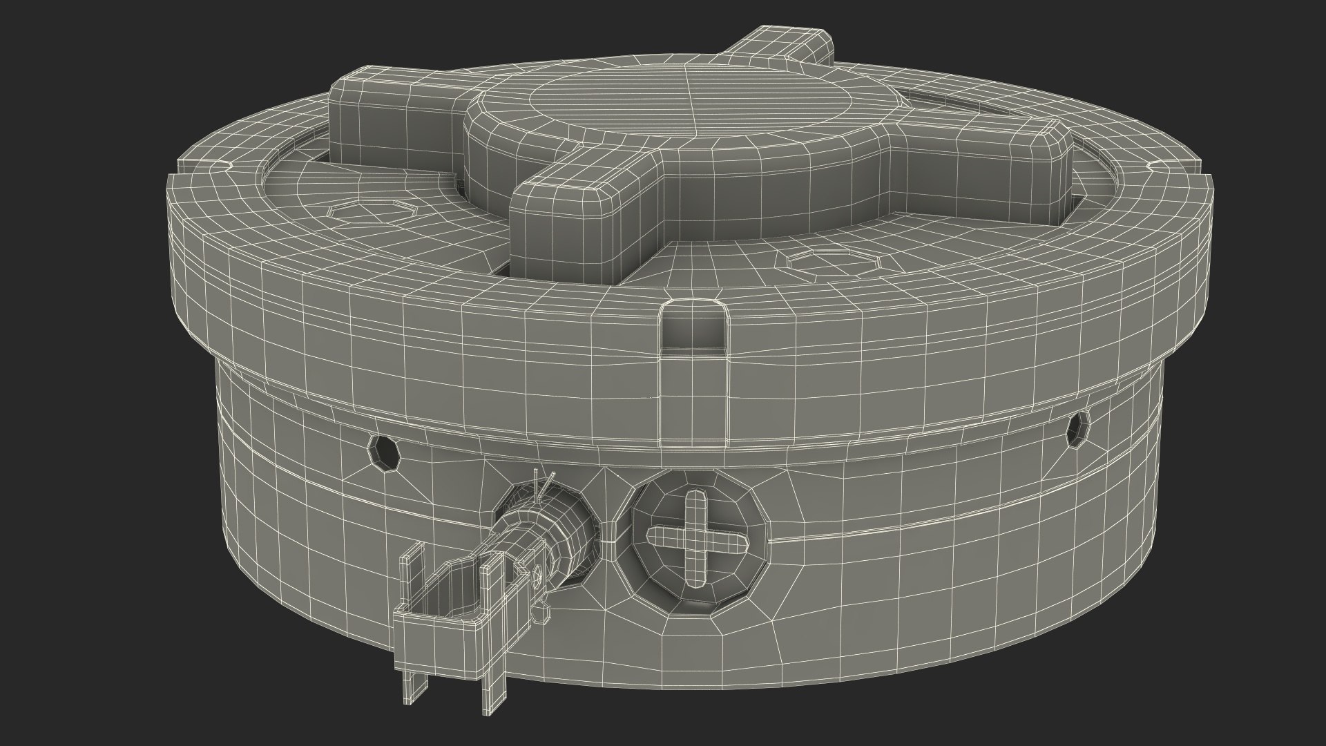 3D Military Blast Mine Green Brown Model - TurboSquid 2130653