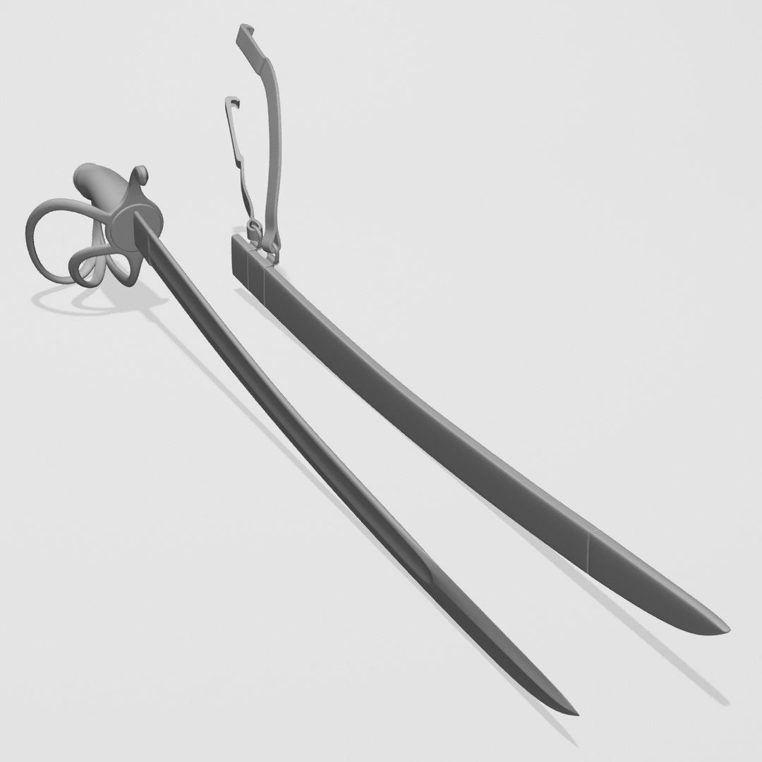 Saber Cutlass Objects 3d Model