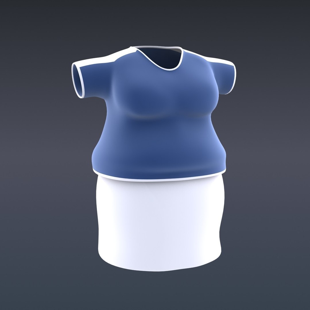 White Lady Rigged 3d Max