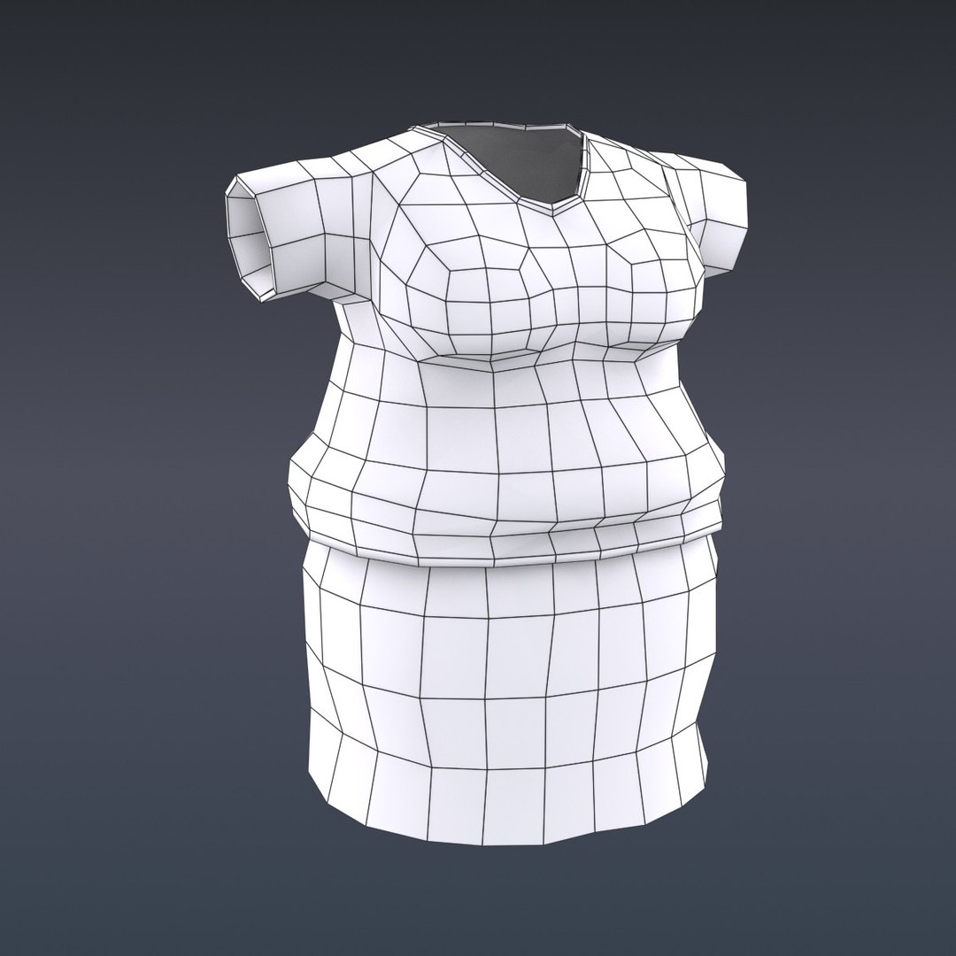 White Lady Rigged 3d Max