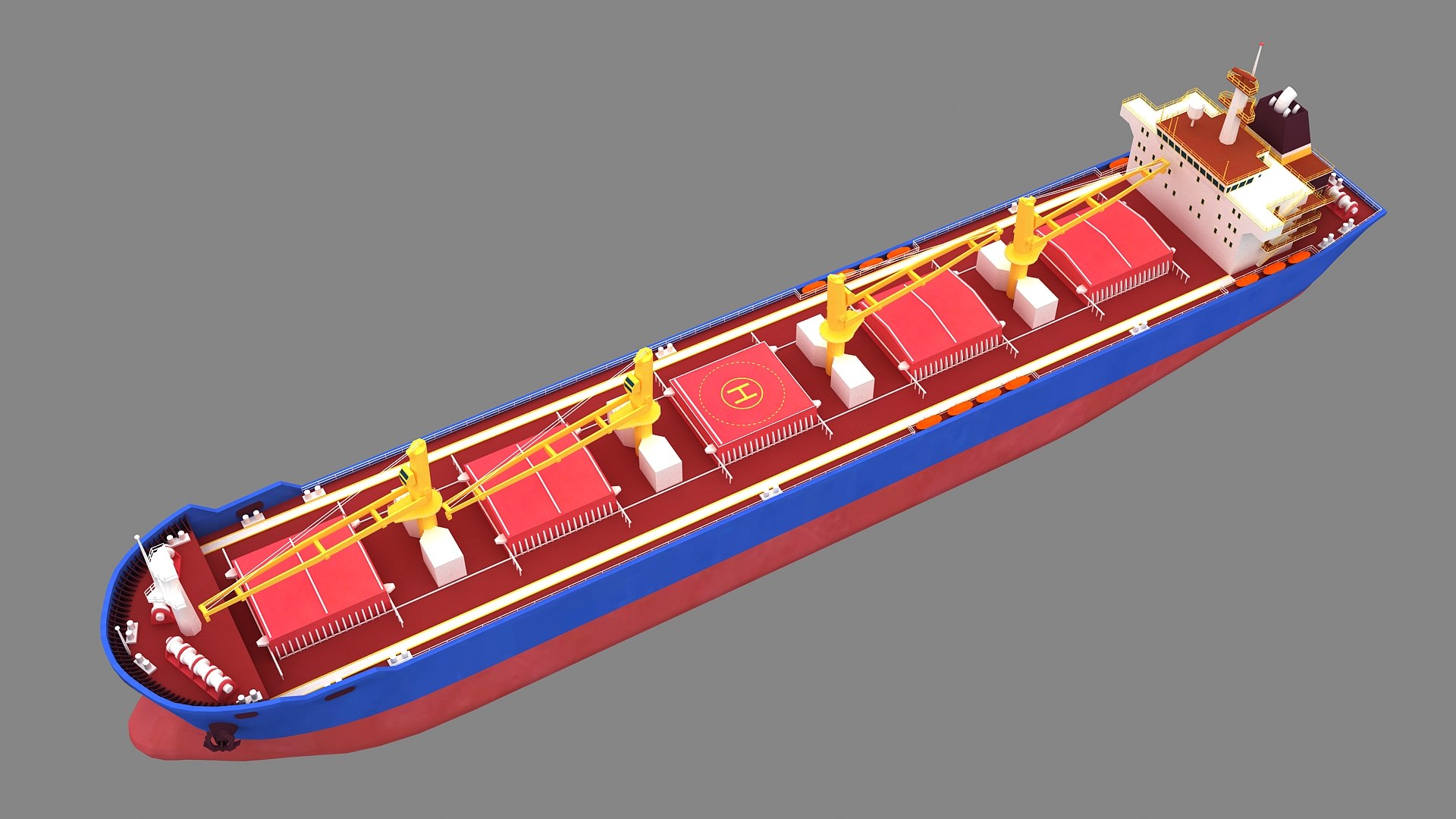 3D Bulk Carrier Ship 3D Model Model - TurboSquid 2340245
