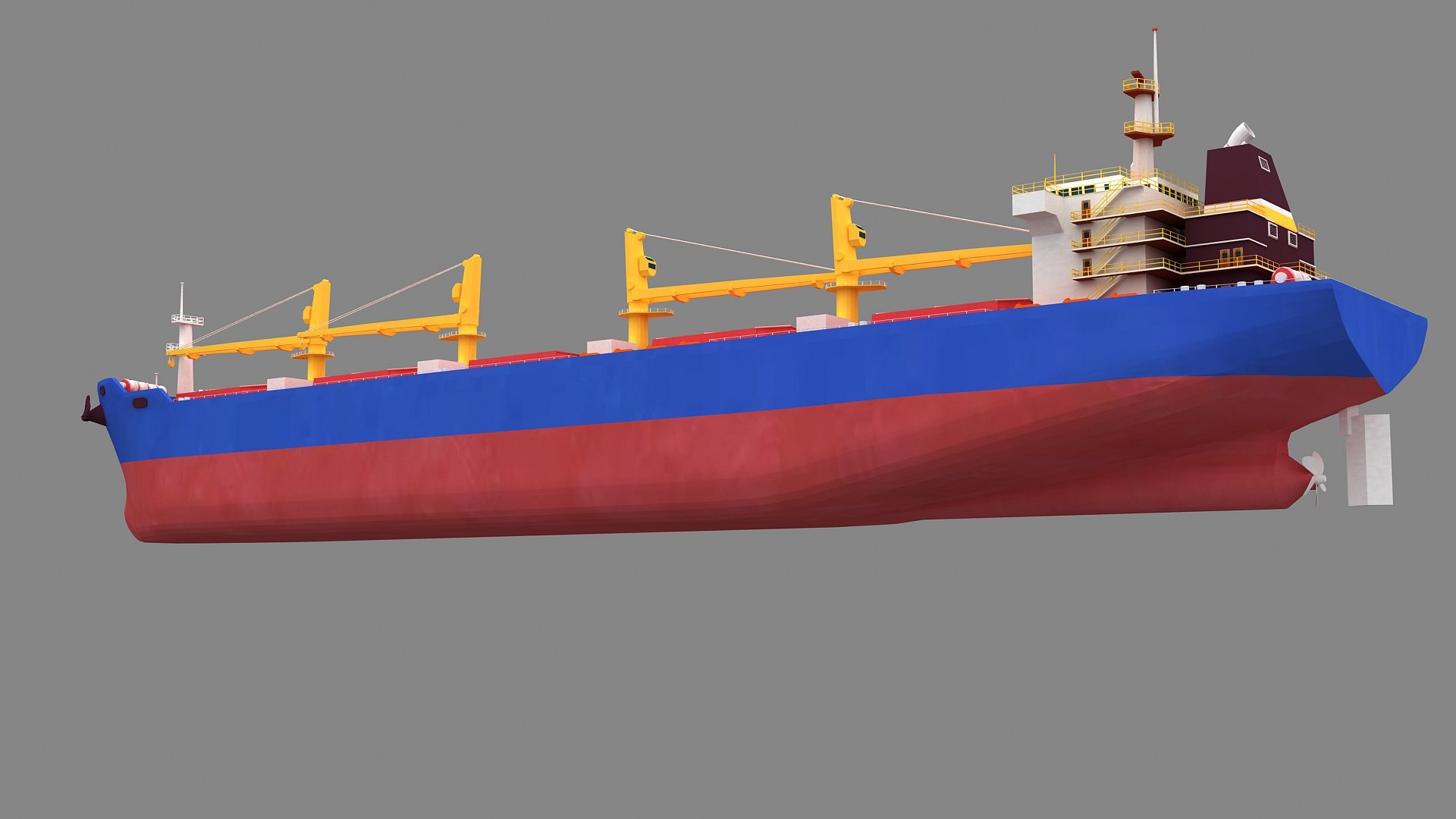3D Bulk Carrier Ship 3D Model Model - TurboSquid 2340245