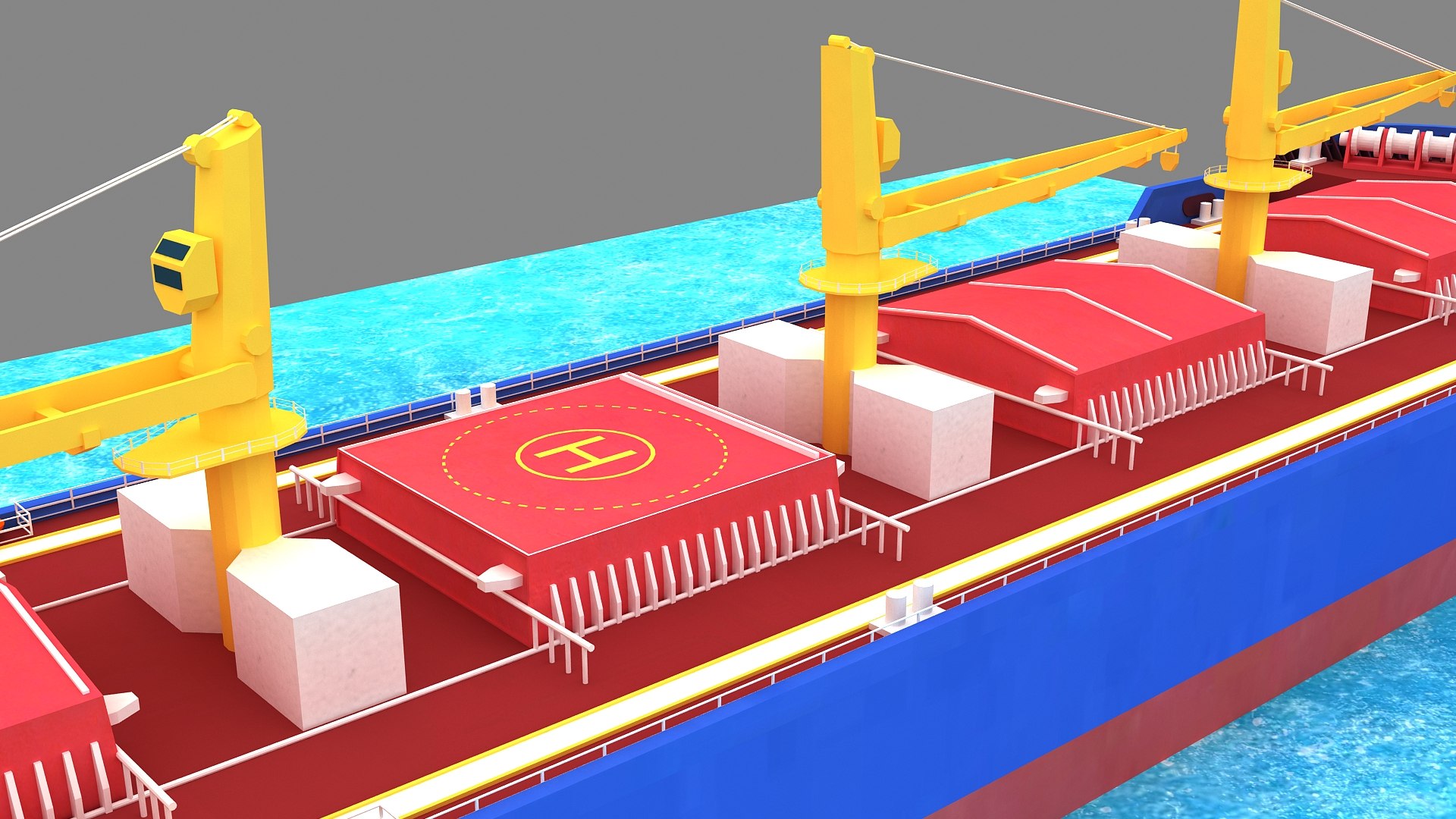 3D Bulk Carrier Ship 3D Model Model - TurboSquid 2340245