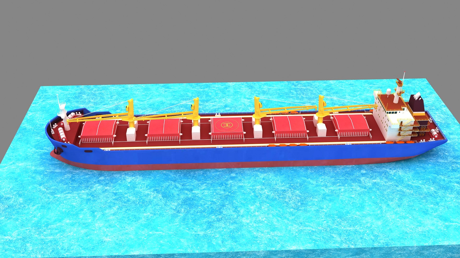 3D Bulk Carrier Ship 3D Model Model - TurboSquid 2340245