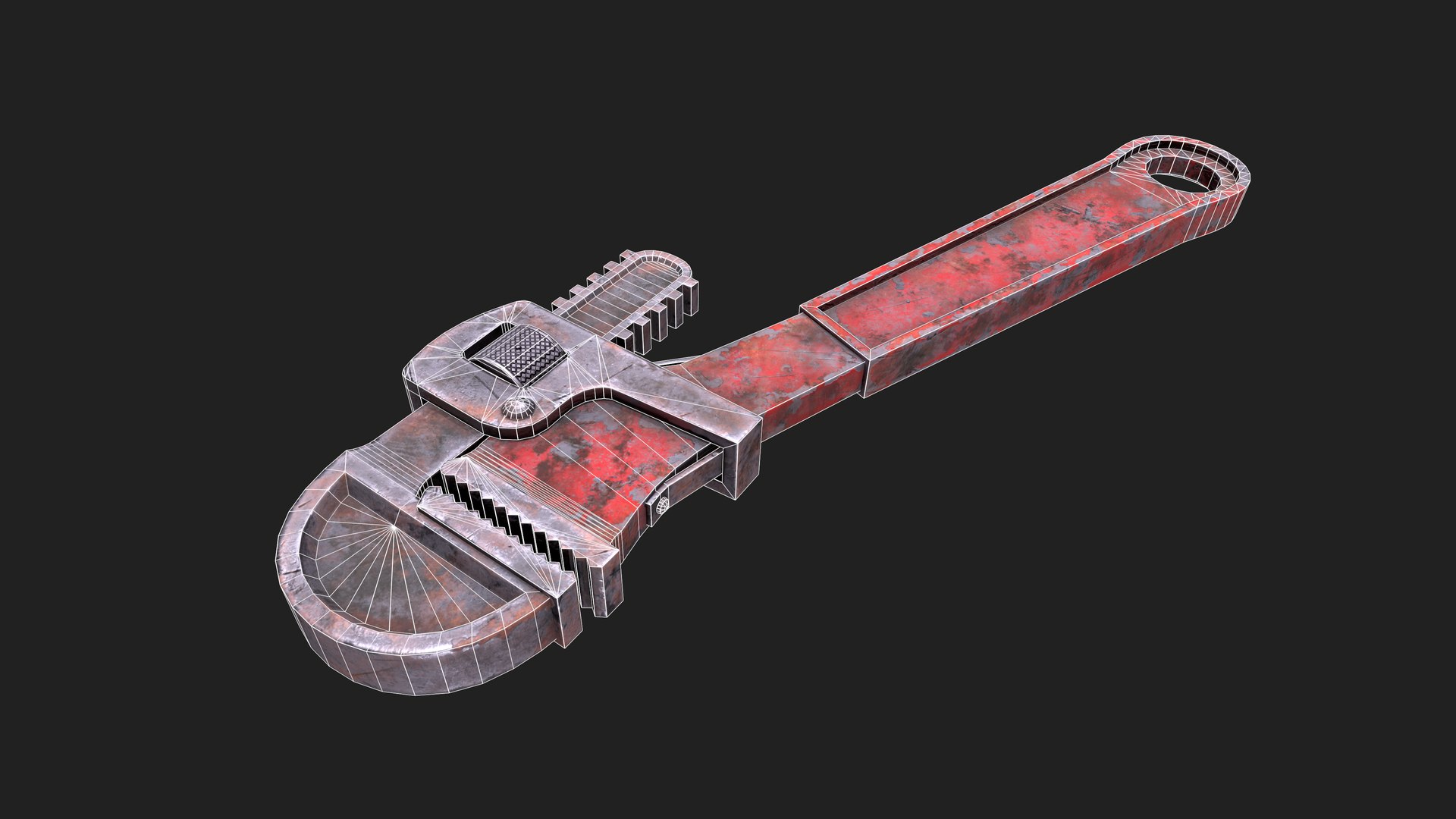 3D Game Ready Rusty Wrench model - TurboSquid 1767600