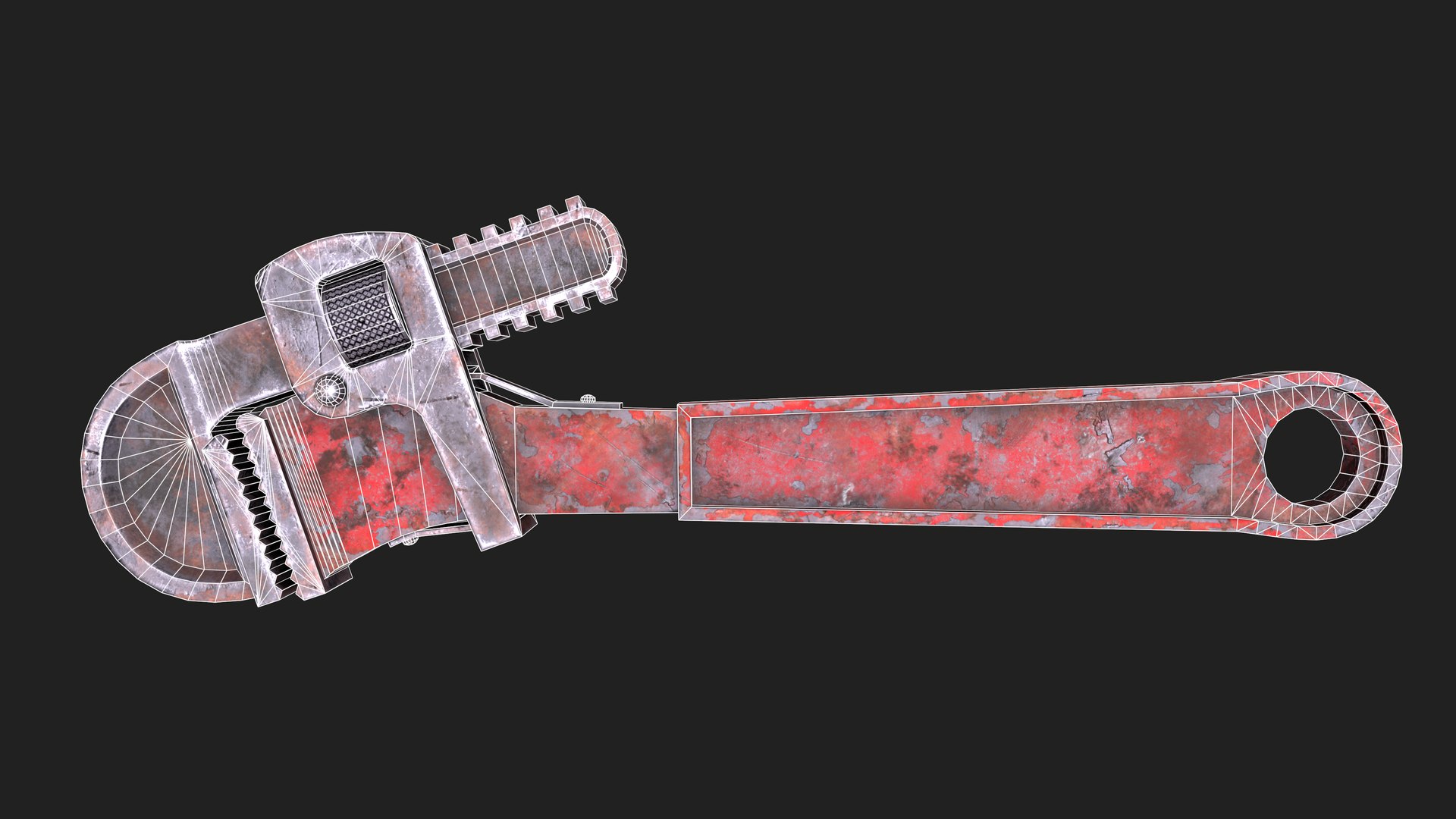 3D Game Ready Rusty Wrench model - TurboSquid 1767600