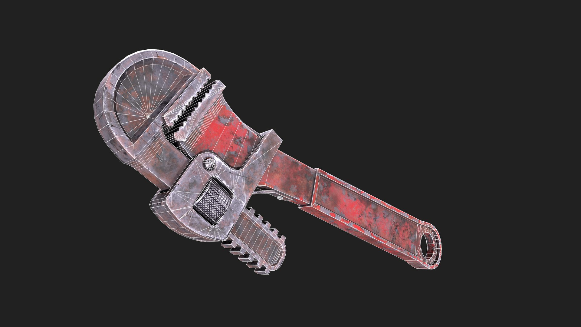 3D Game Ready Rusty Wrench model - TurboSquid 1767600