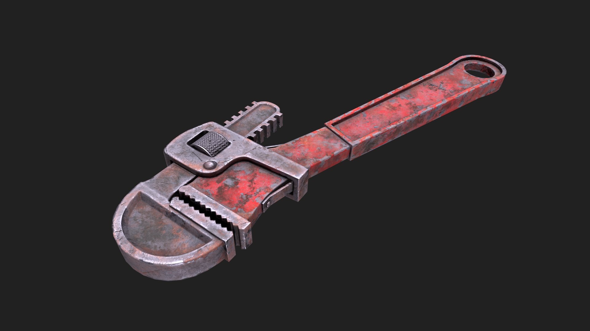 3D Game Ready Rusty Wrench model - TurboSquid 1767600