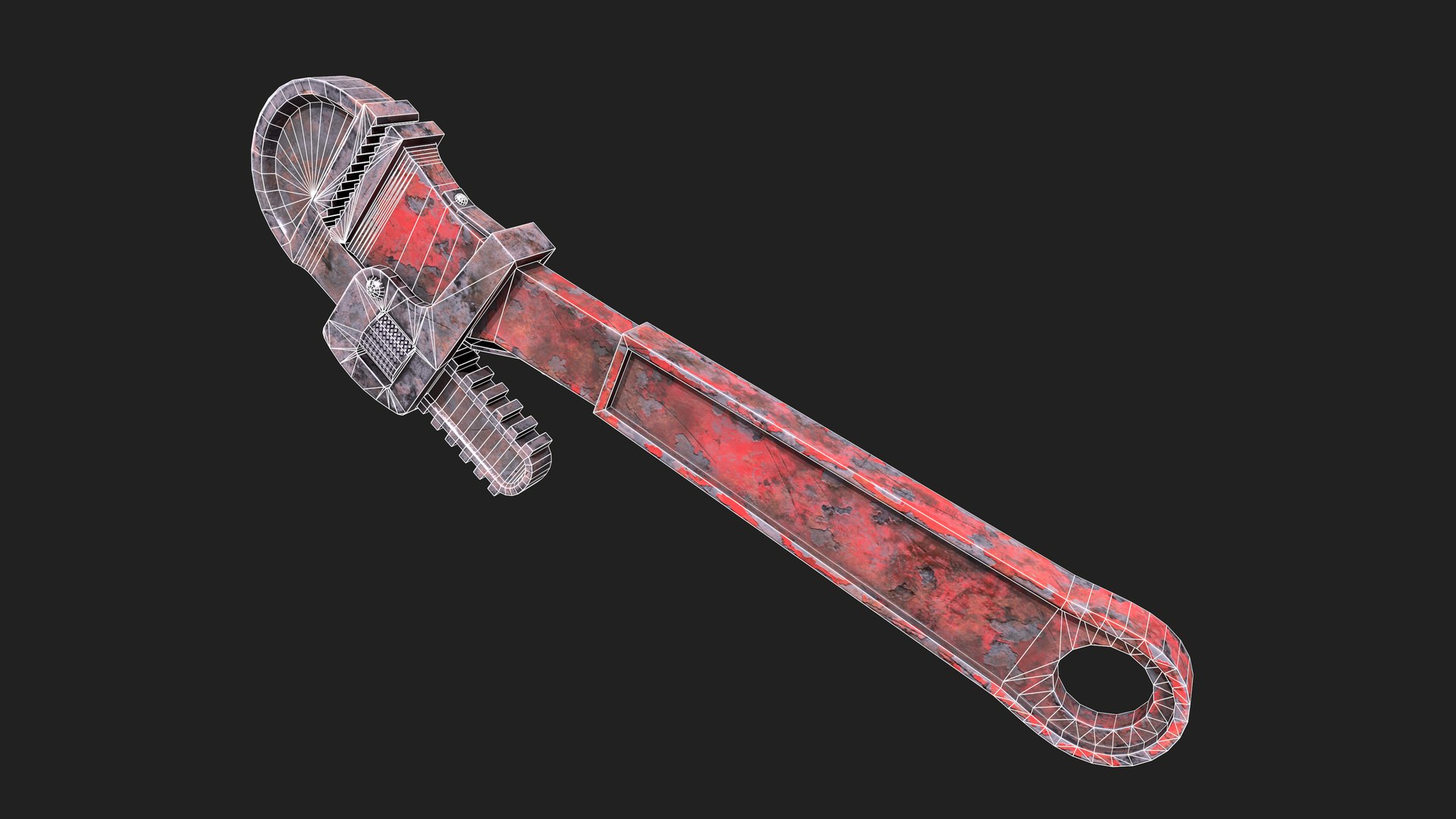 3D Game Ready Rusty Wrench model - TurboSquid 1767600