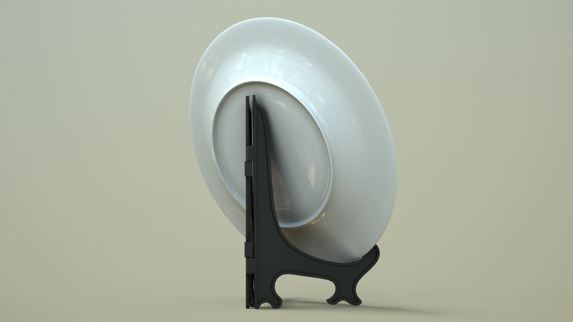 Plate With Stand Low-poly 3D Model Model - TurboSquid 2000225