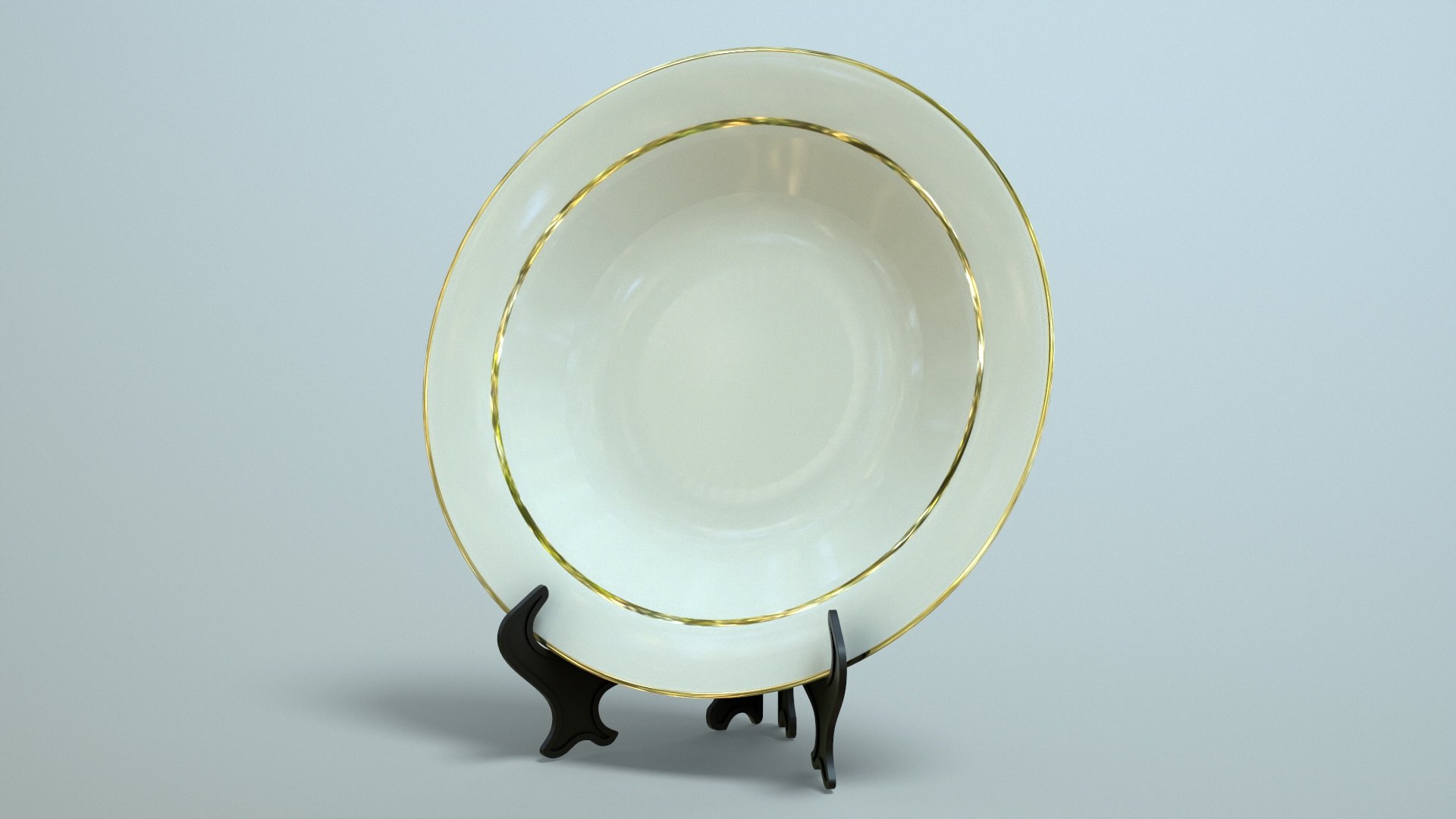 Plate With Stand Low-poly 3D Model Model - TurboSquid 2000225