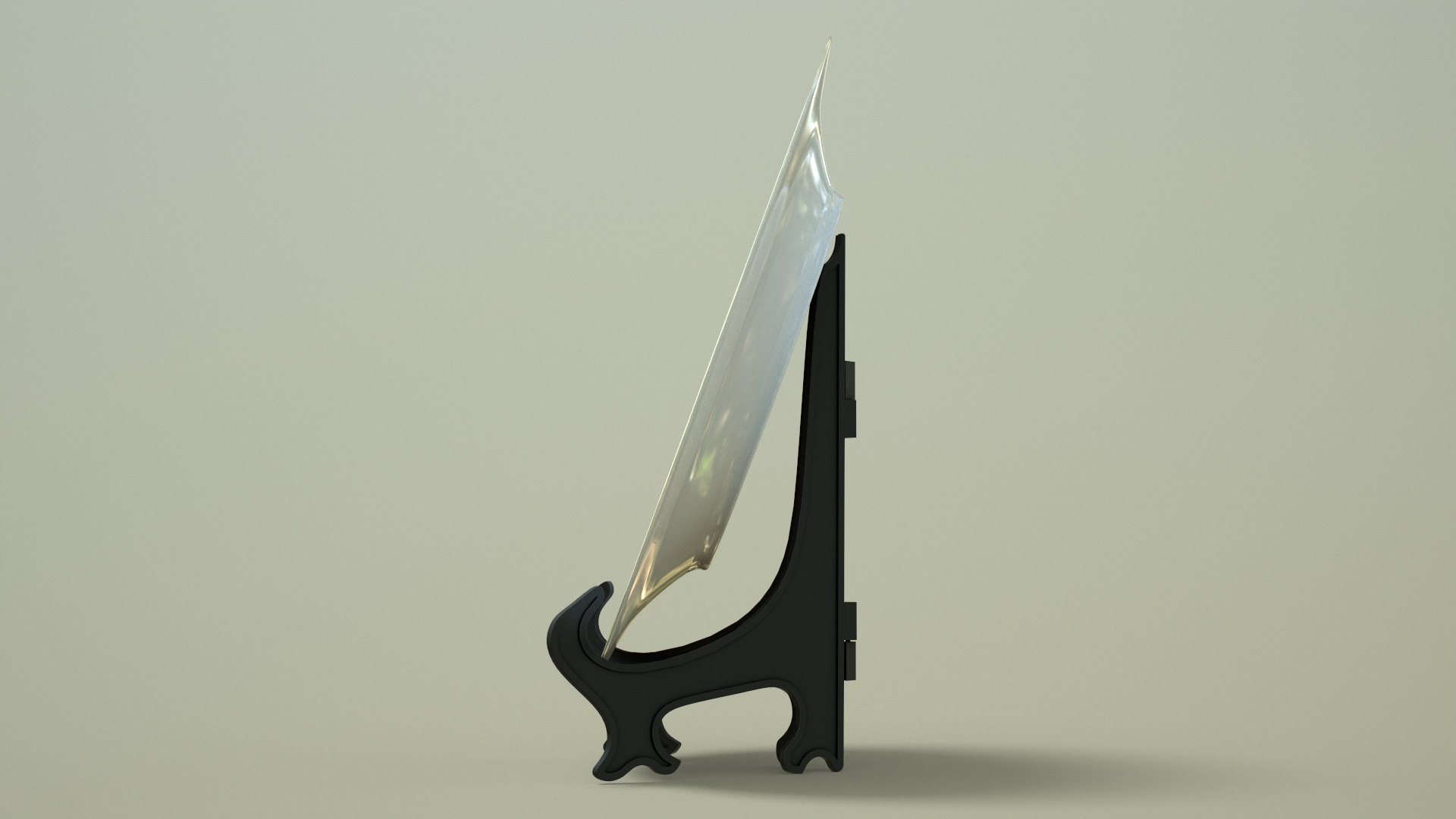 Plate With Stand Low-poly 3D Model Model - TurboSquid 2000225
