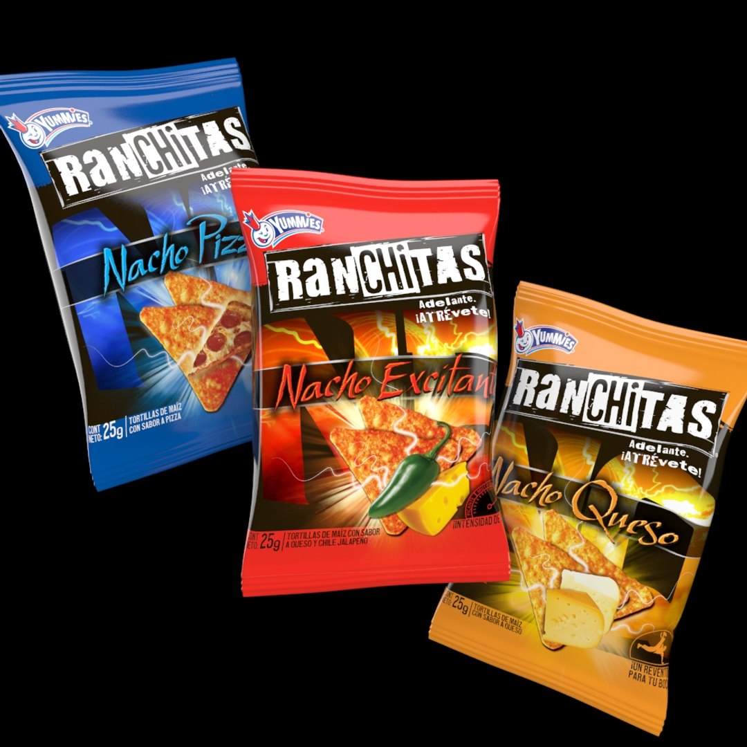modelo 3d Bolsa De Chips Ranchitas - TurboSquid 778623