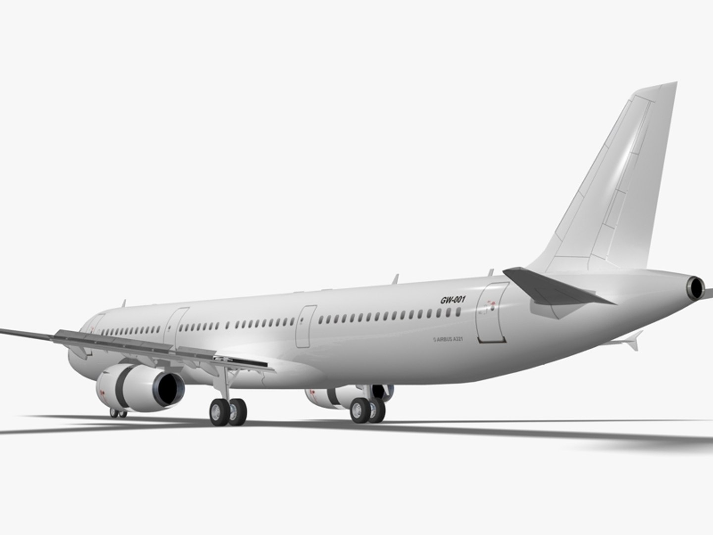 Airbus A321-231 A321 3d Model