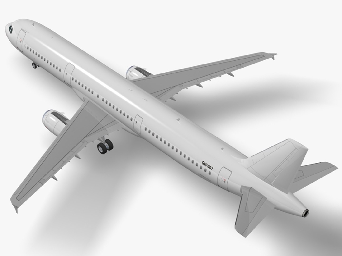 Airbus A321-231 A321 3d Model