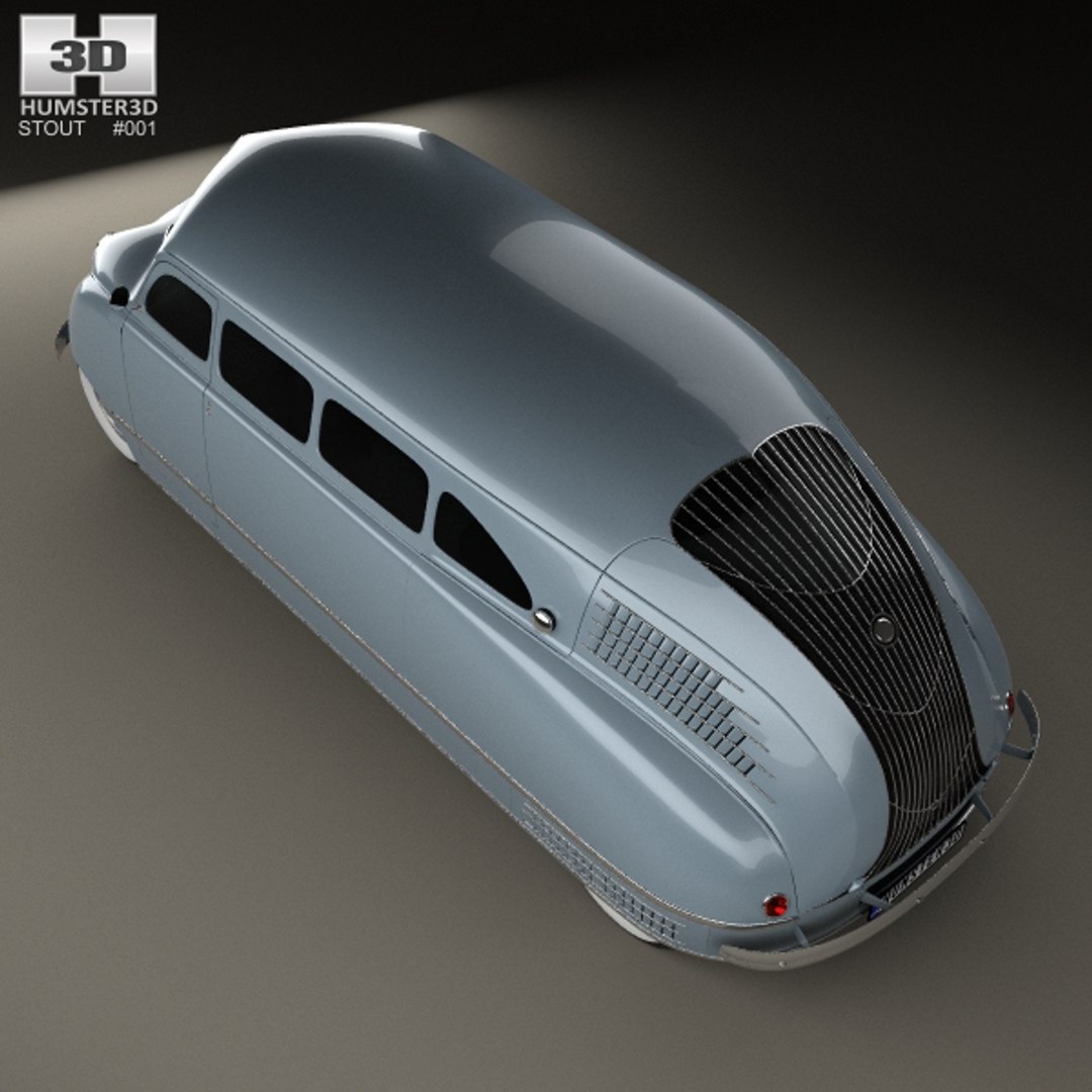 Stout scarab 1936 3D model - TurboSquid 1241735