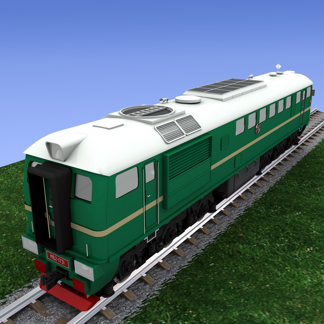 Locomotive m62 russian 3D model - TurboSquid 1676449
