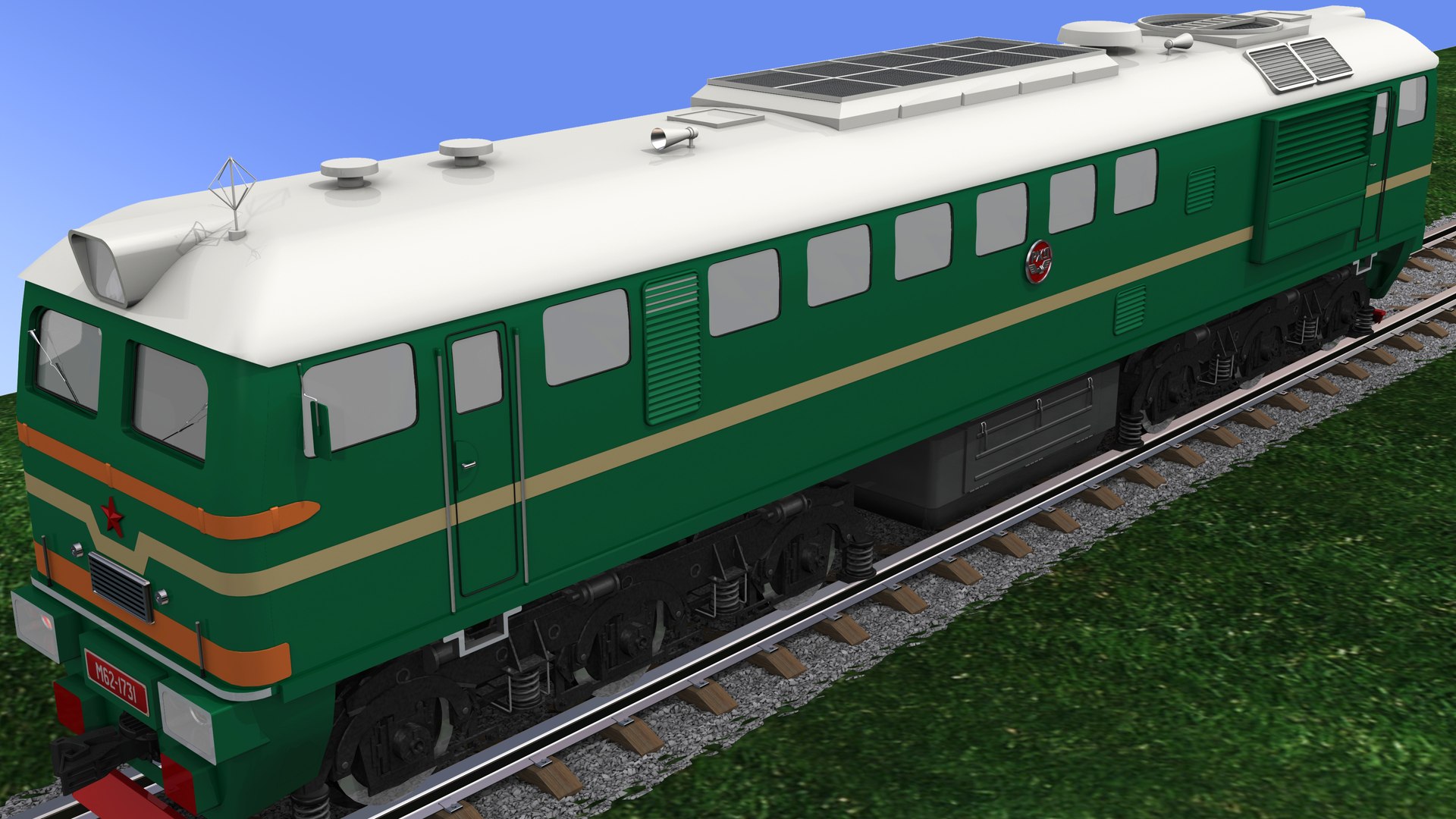 Locomotive m62 russian 3D model - TurboSquid 1676449