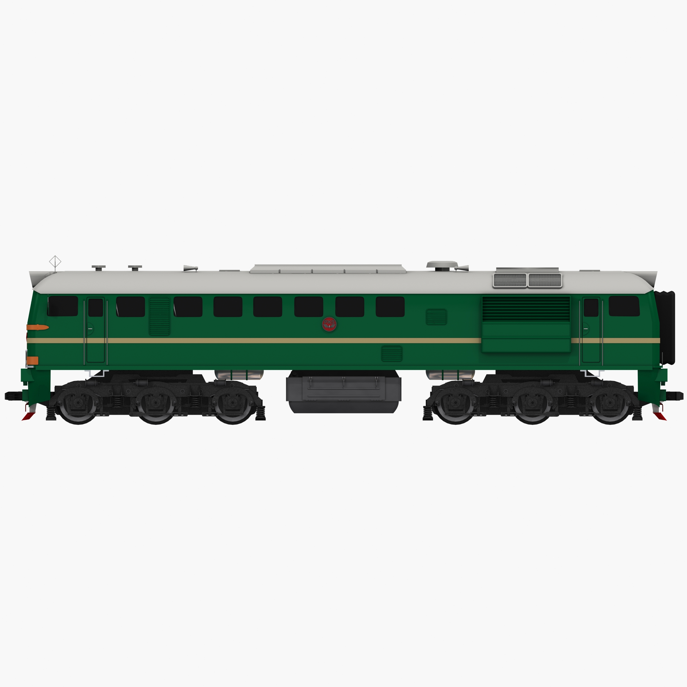 Locomotive m62 russian 3D model - TurboSquid 1676449