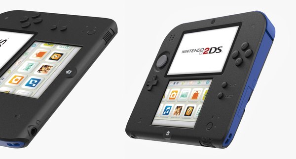 Nintendo 2ds handheld console 3D model - TurboSquid 1189017