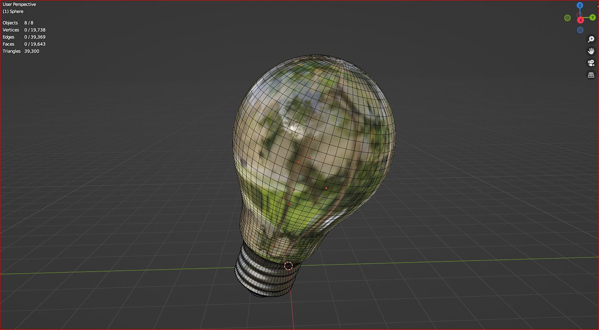 3D Tree Growing In An Energy Efficient Light Bulb Icon Model ...