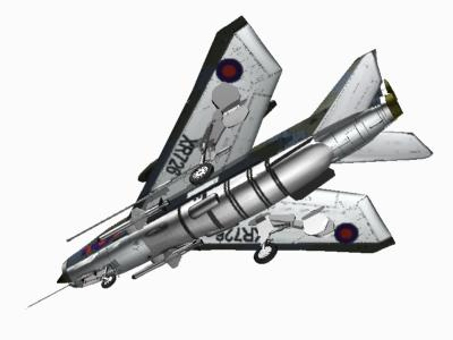 3d English Electric Lightning F6 Model