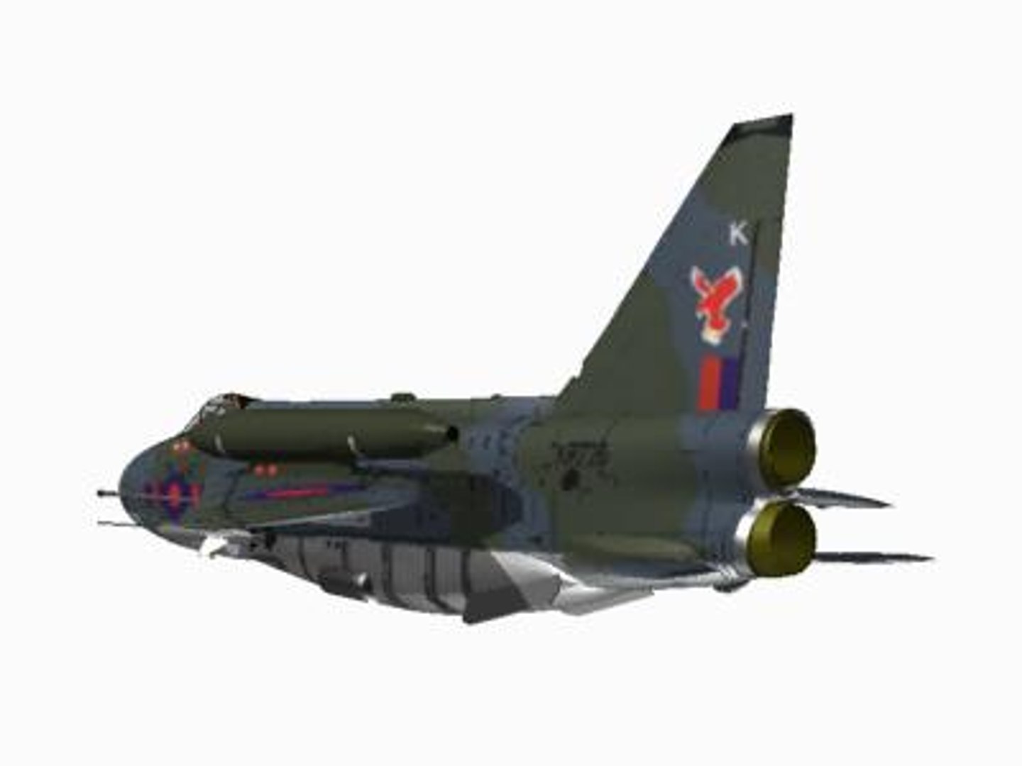 3d English Electric Lightning F6 Model