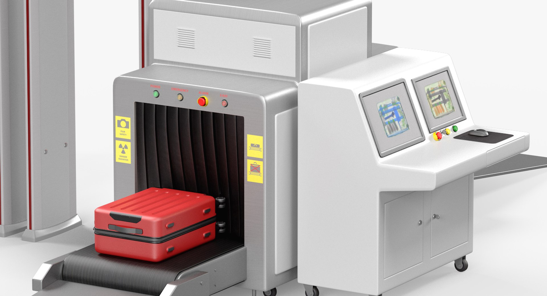 3D Airport Security Checkpoint - TurboSquid 1288946