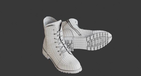 Realistic shoes 7 boots 3D model - TurboSquid 1513894