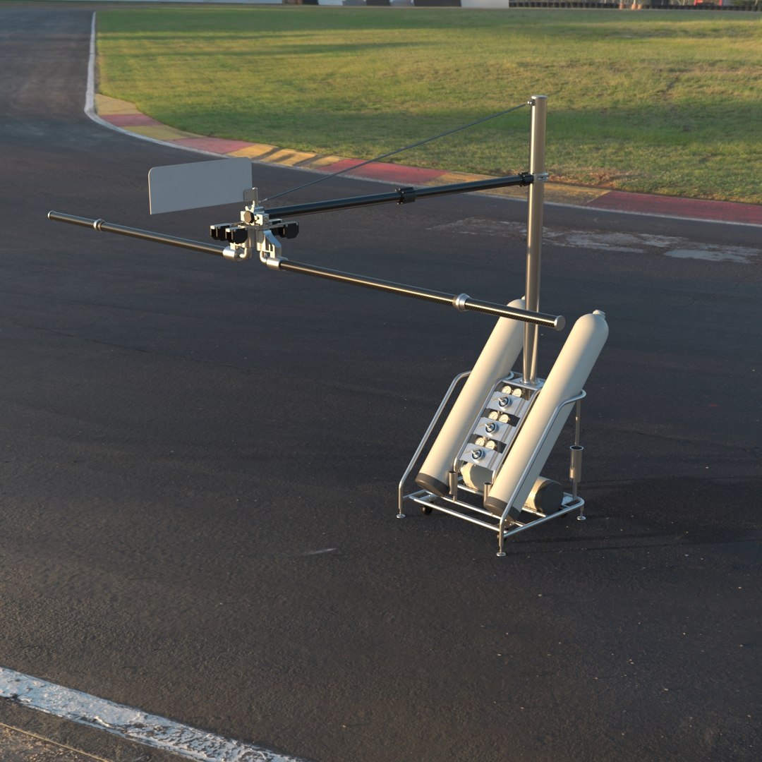 3D Pit Lane Sprint Rig Model - TurboSquid 2293652