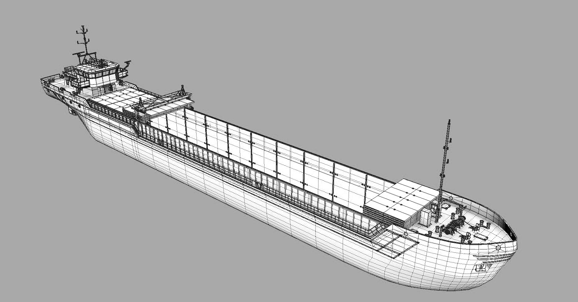 3D Combi General Cargo Ship Model - TurboSquid 1627096