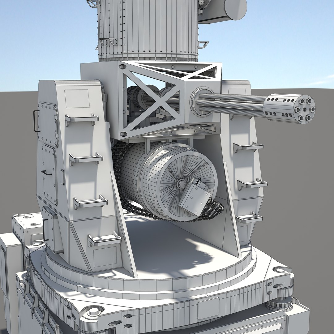 Phalanx Ciws Block-1b Gun 3d Model
