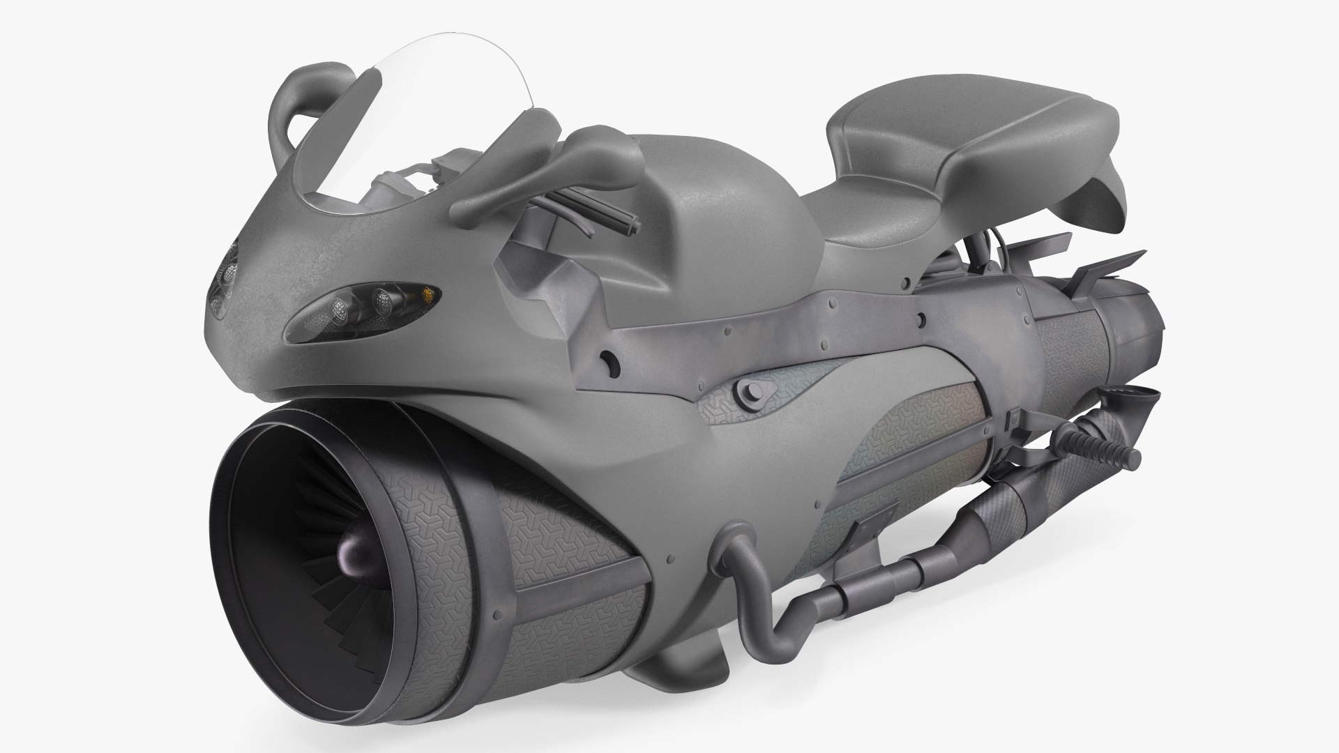 3D Futuristic Robot On Concept Motorcycle - TurboSquid 2270630