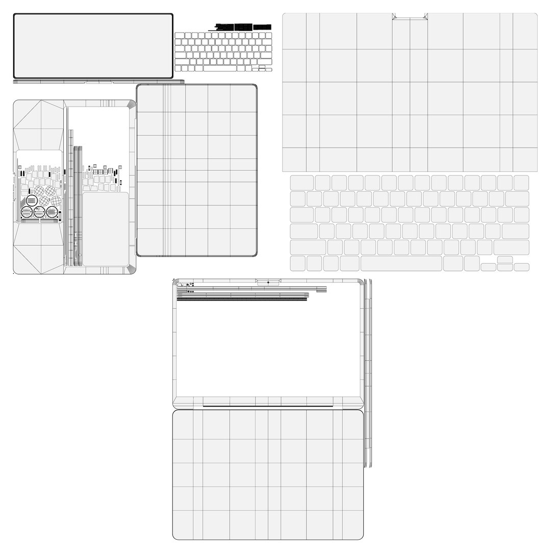 Apple MacBook Air 2024 Space Gray Color 3D Model - TurboSquid 2387921