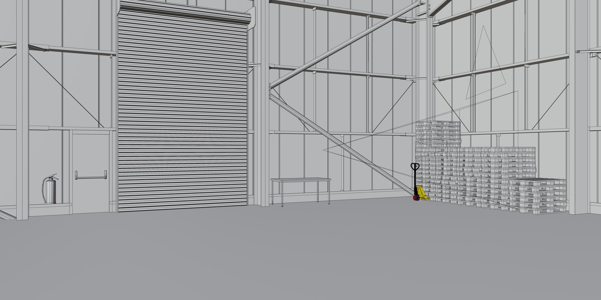 Interior Warehouse 3D - TurboSquid 1709643