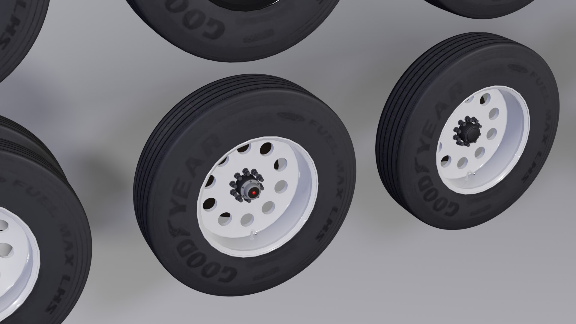 Semi Truck Wheels New Style Model - TurboSquid 1793223